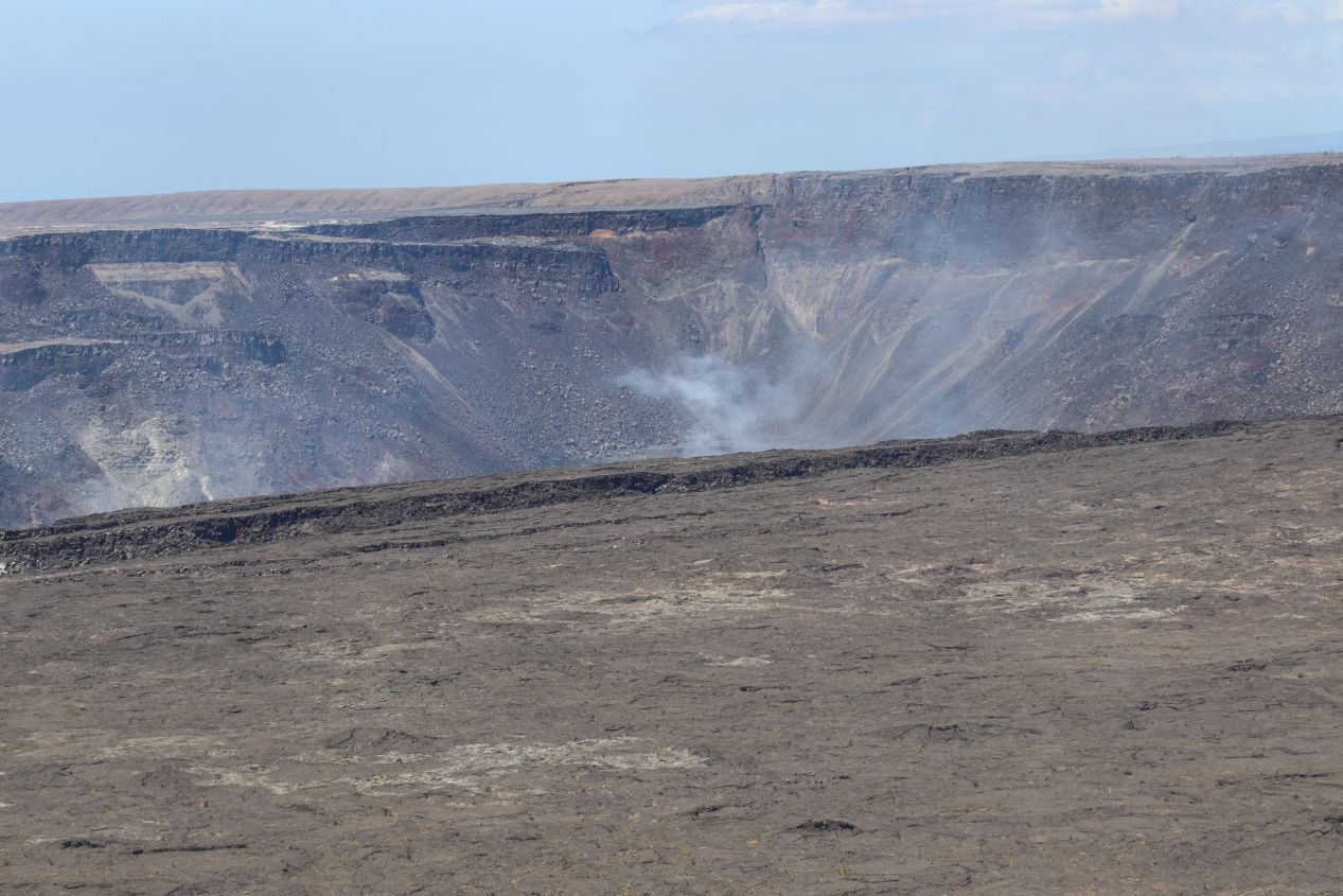 we began our sightseeing in the park by driving west on the crater rim ...